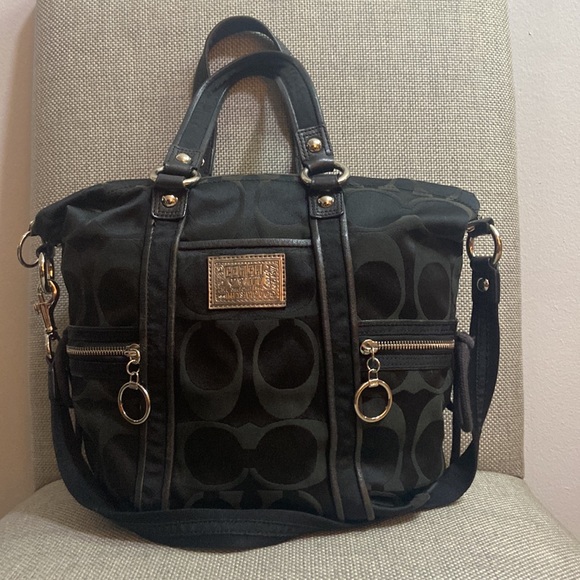 Coach | Bags | Coach Poppy Signature Sateen Spotlight Twoway Bag | Poshmark